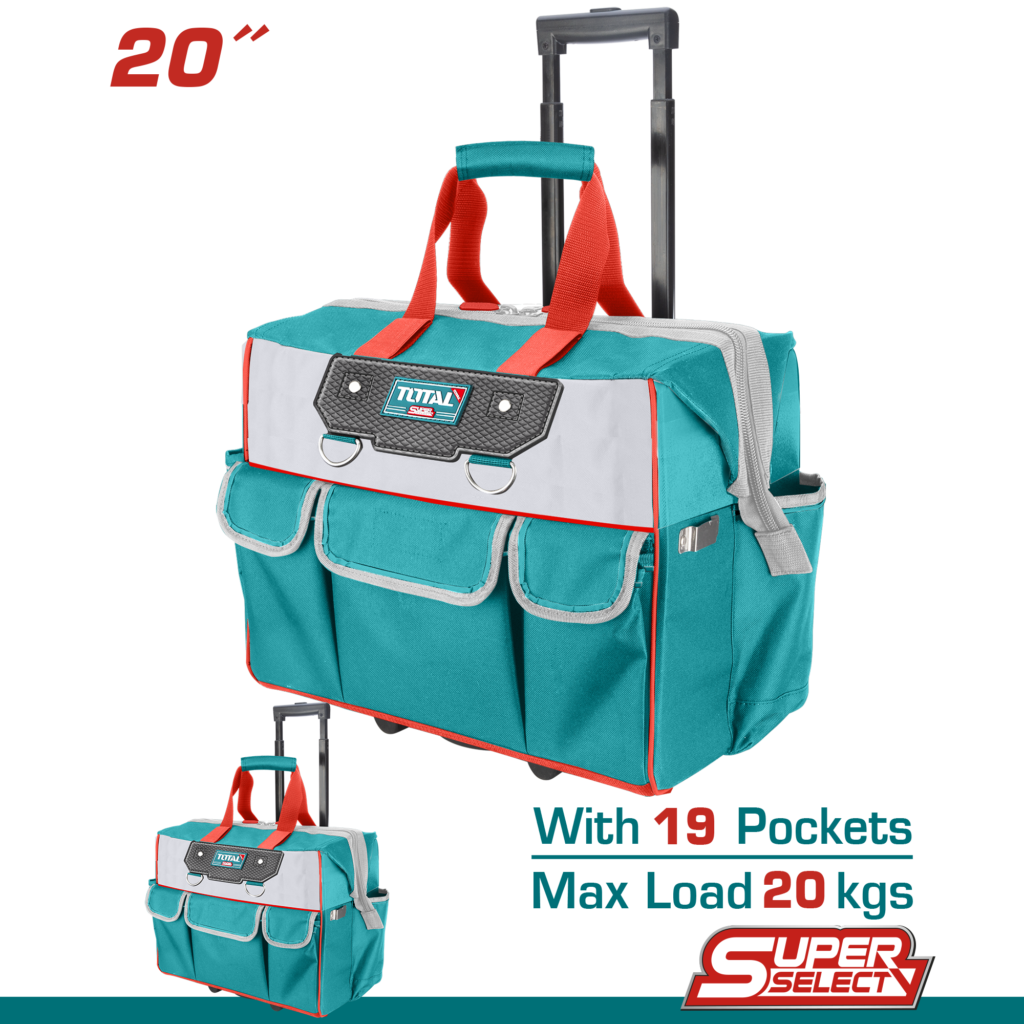 20" شنطة عدة قماش صناعية مع قاعدة مدعمة كراجة - CHAABAN TOOLS