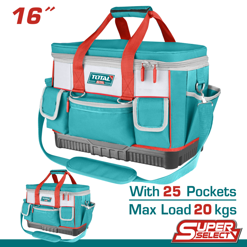 16" شنطة عدة صناعية مع قاعدة بلاستيك - CHAABAN TOOLS