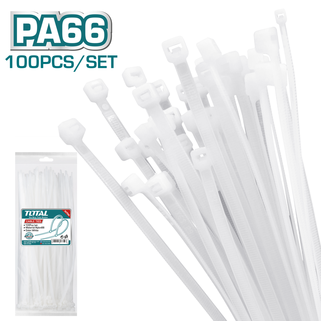 350X4.8 mm رباط بلاستيك ابيض - CHAABAN TOOLS