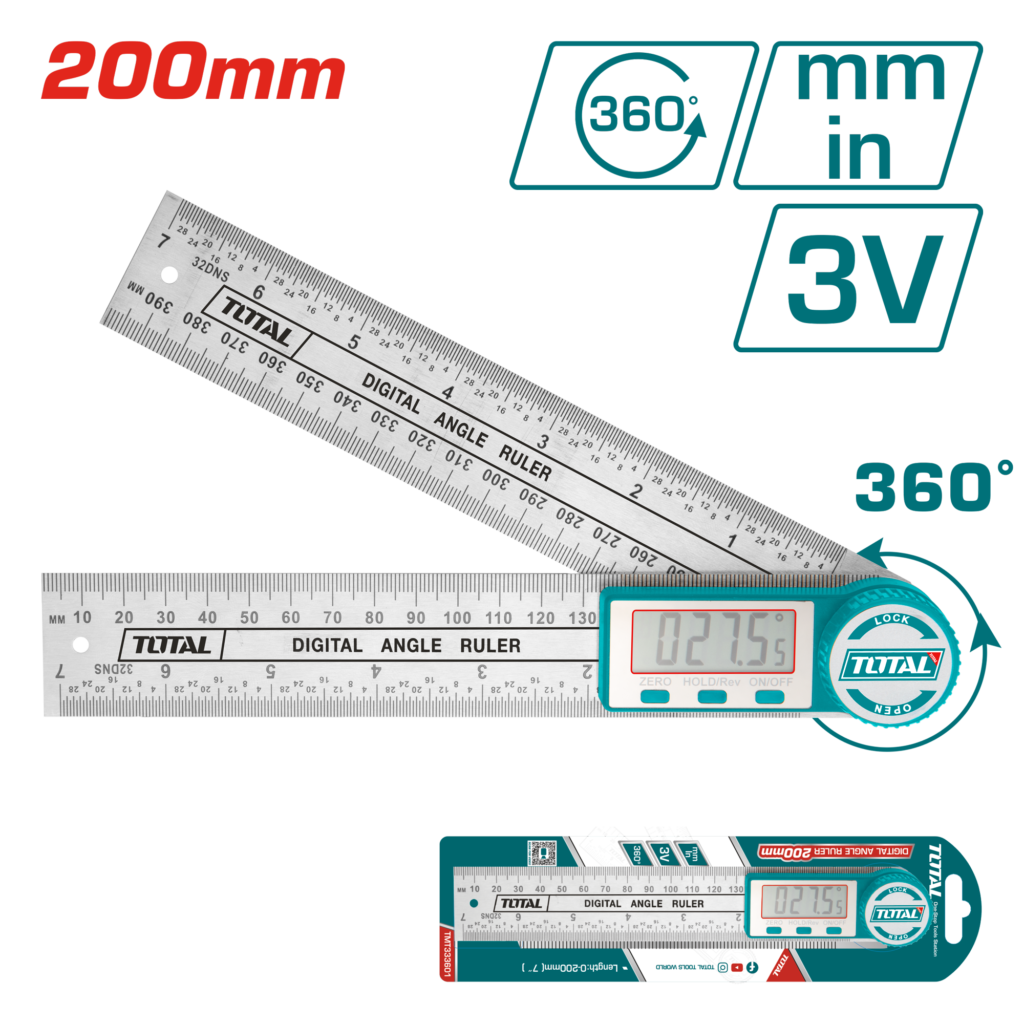 8" مسطرة زوايا ديجيتال - CHAABAN TOOLS